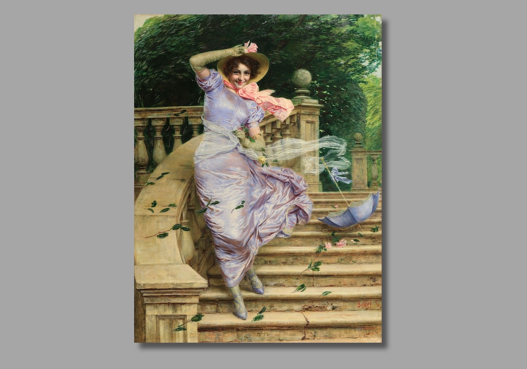 Gaetano Bellei A Gust of Wind Art Print, Gaetano Bellei Artwork, Canvas ...
