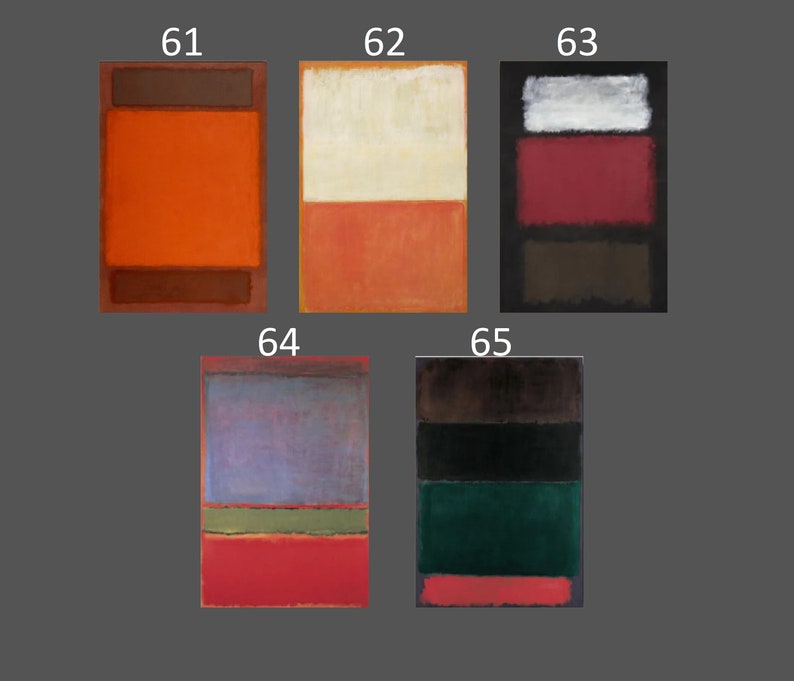 Mark Rothko Art Print,canvas Wall Art,rothko Art Museum Exhibition ...