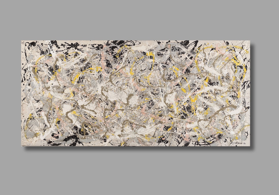 Jackson Pollock Number 27, 1950 Art Print,jackson Pollock Canvas Wall ...