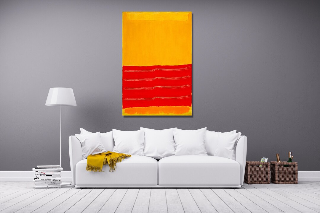 Mark Rothko No. 5/no. 22 Yellow Red Art Print,canvas Wall Art,rothko ...