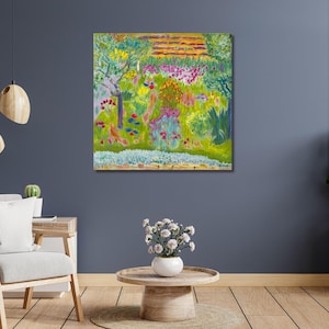 Pierre Bonnard Garden (1935) Art Print, Pierre Bonnard Canvas Wall Art ...