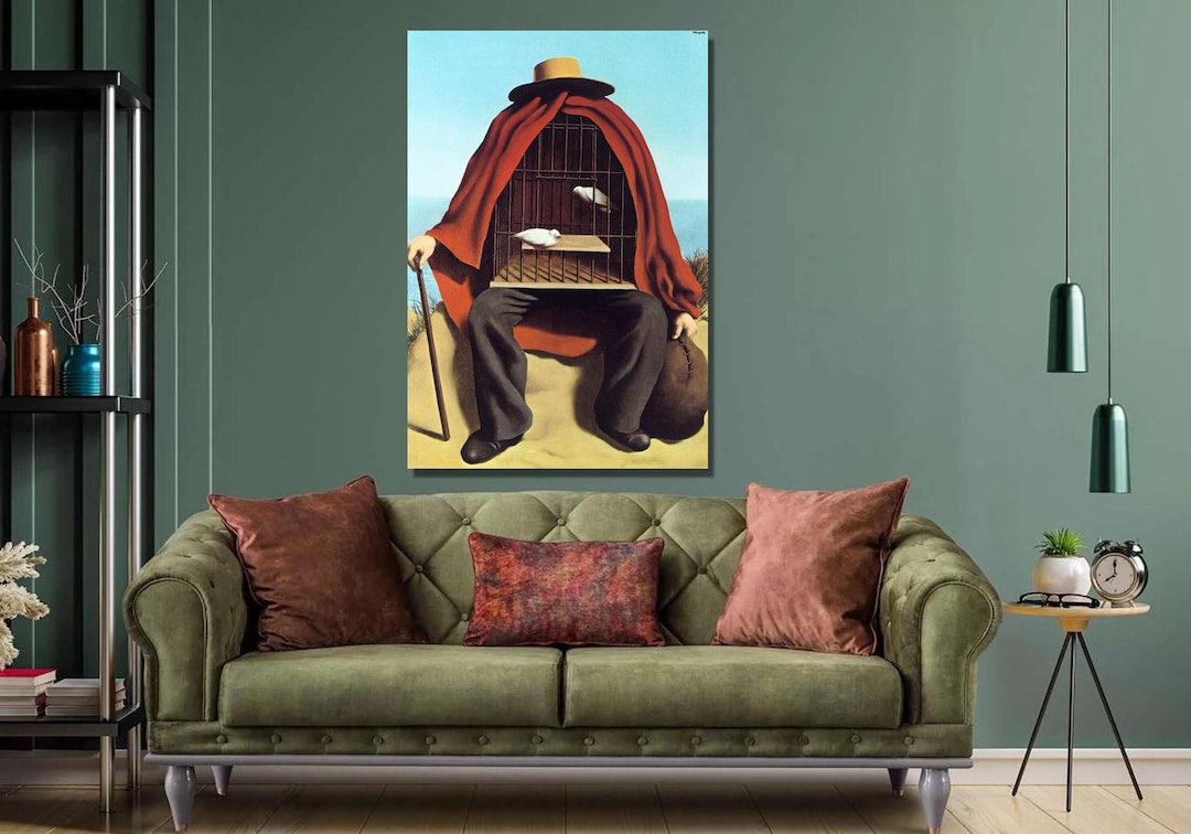 Rene Magritte the Therapist Art Print,bird Cage,rene Magritte Canvas ...