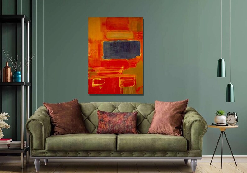 Mark Rothko Untitled multiform, 1948 Art Print, Canvas Wall Art, Rothko ...