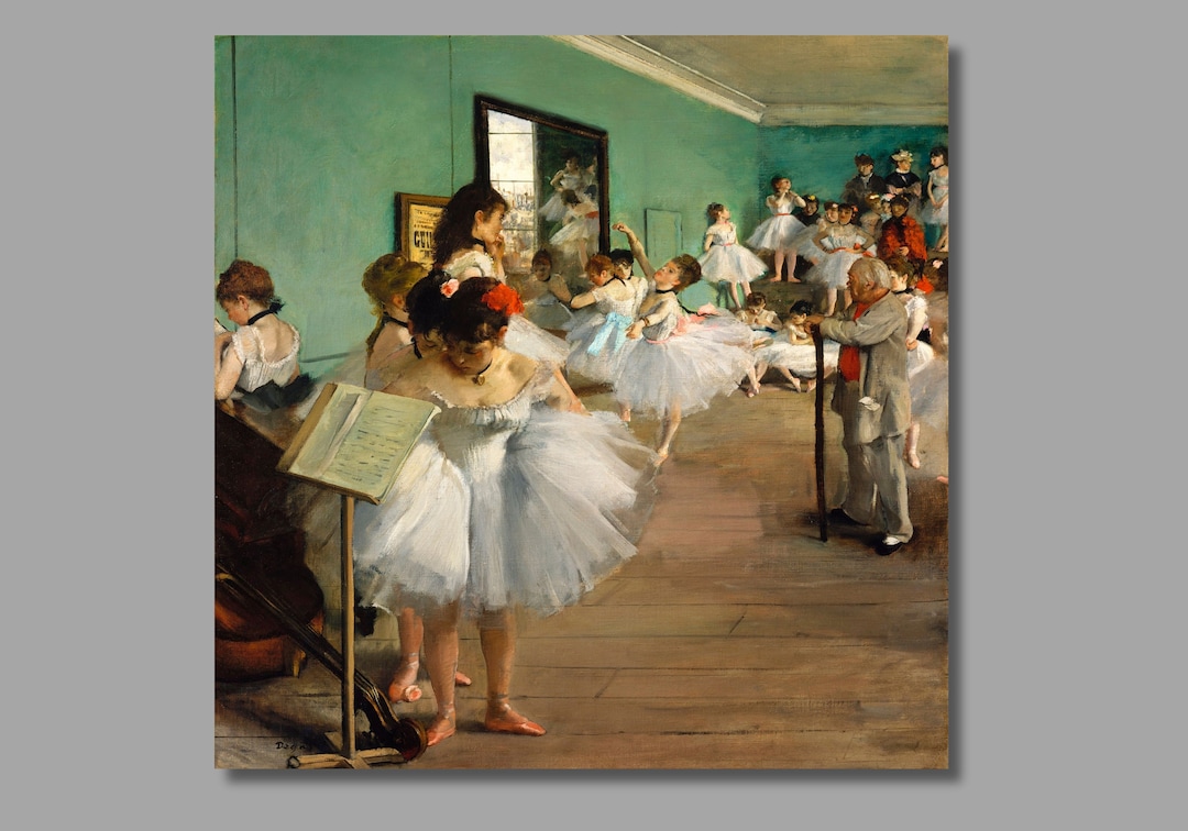 Edgar Degas 'the Dance Class' Canvas Art Print, Ballet Painting - Etsy