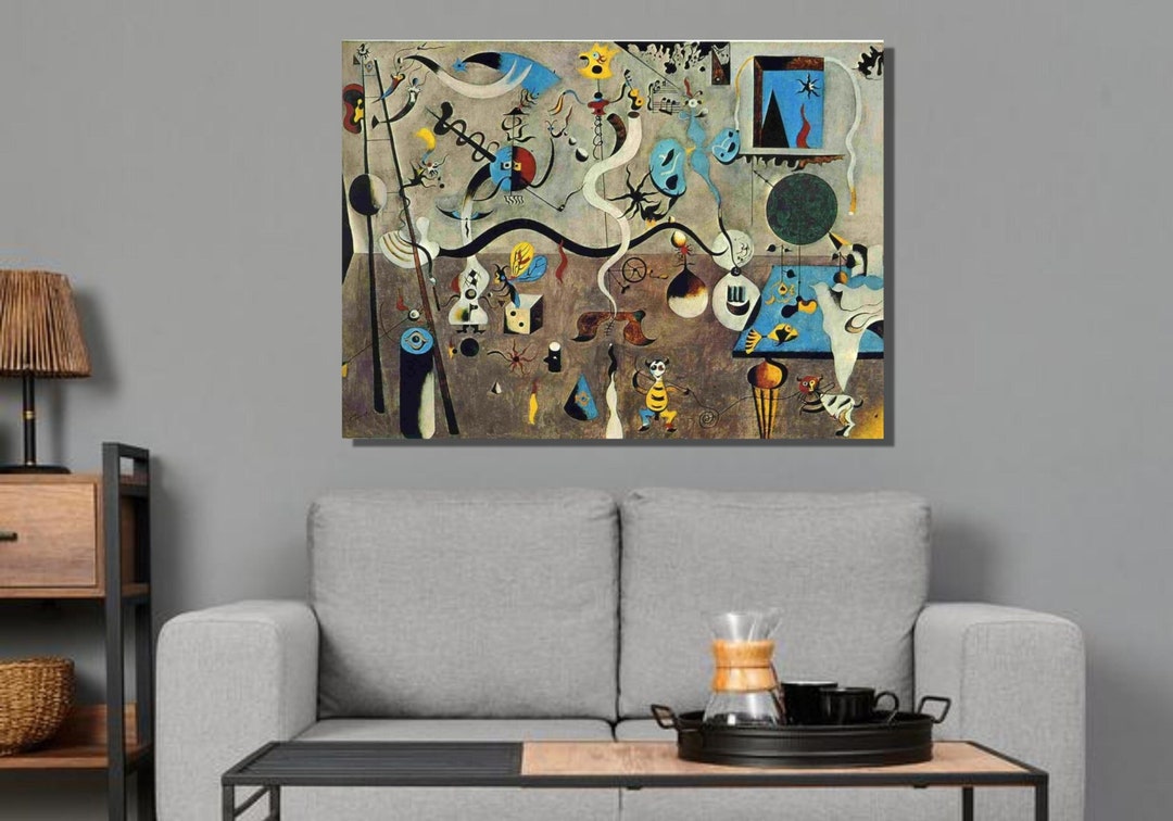 Joan Miro Harlequin's Carnival Art Print, Joan Miró Canvas Wall Art ...
