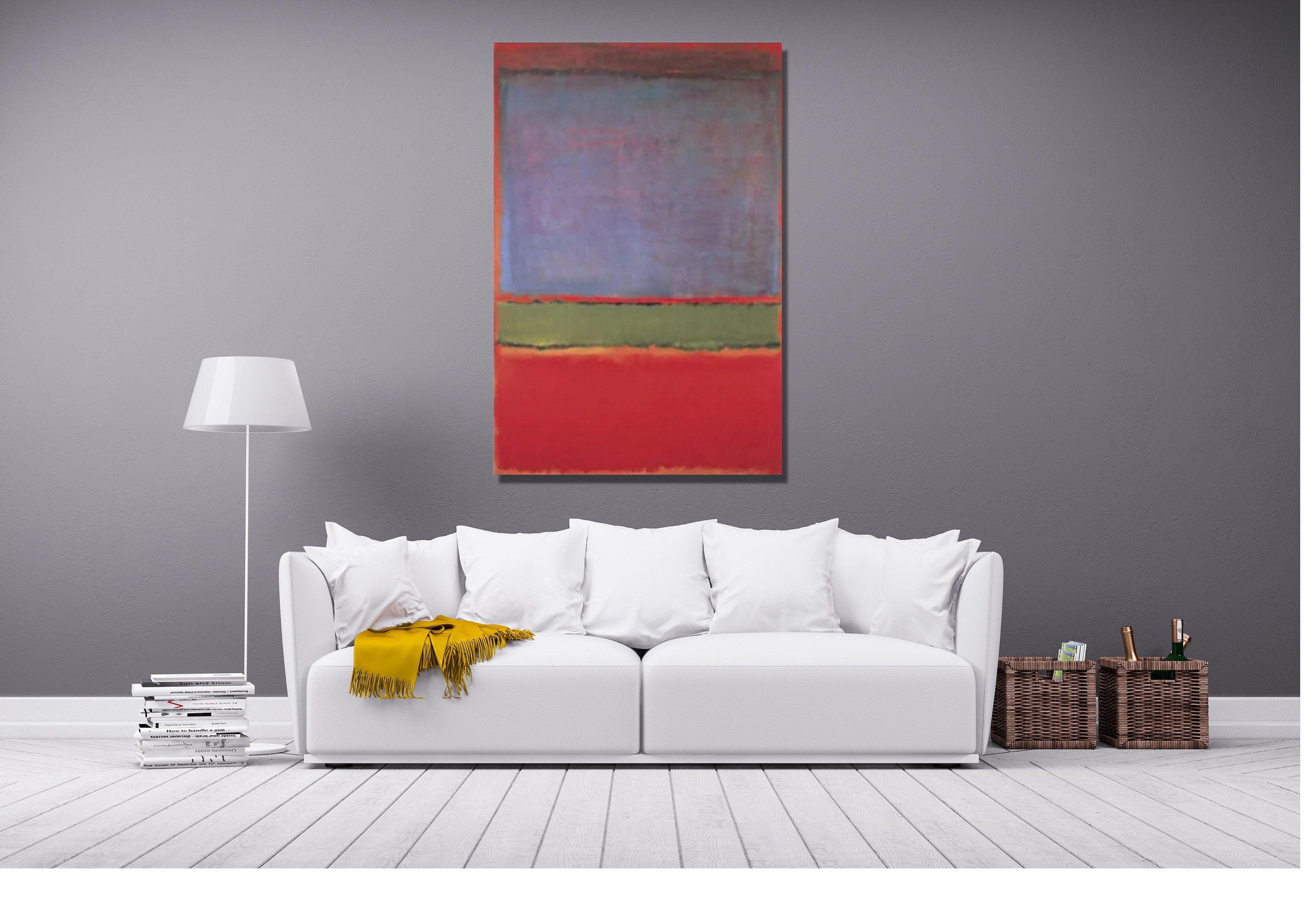 Mark Rothko No 6 Violet Green and Red Art Print,canvas Wall Art,rothko ...