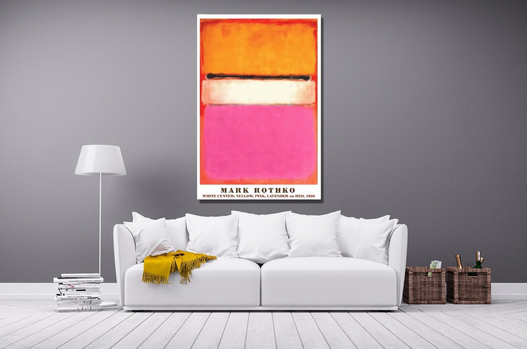 Mark Rothko White Center Art Print,canvas Wall Art,rothko Pink,rothko ...