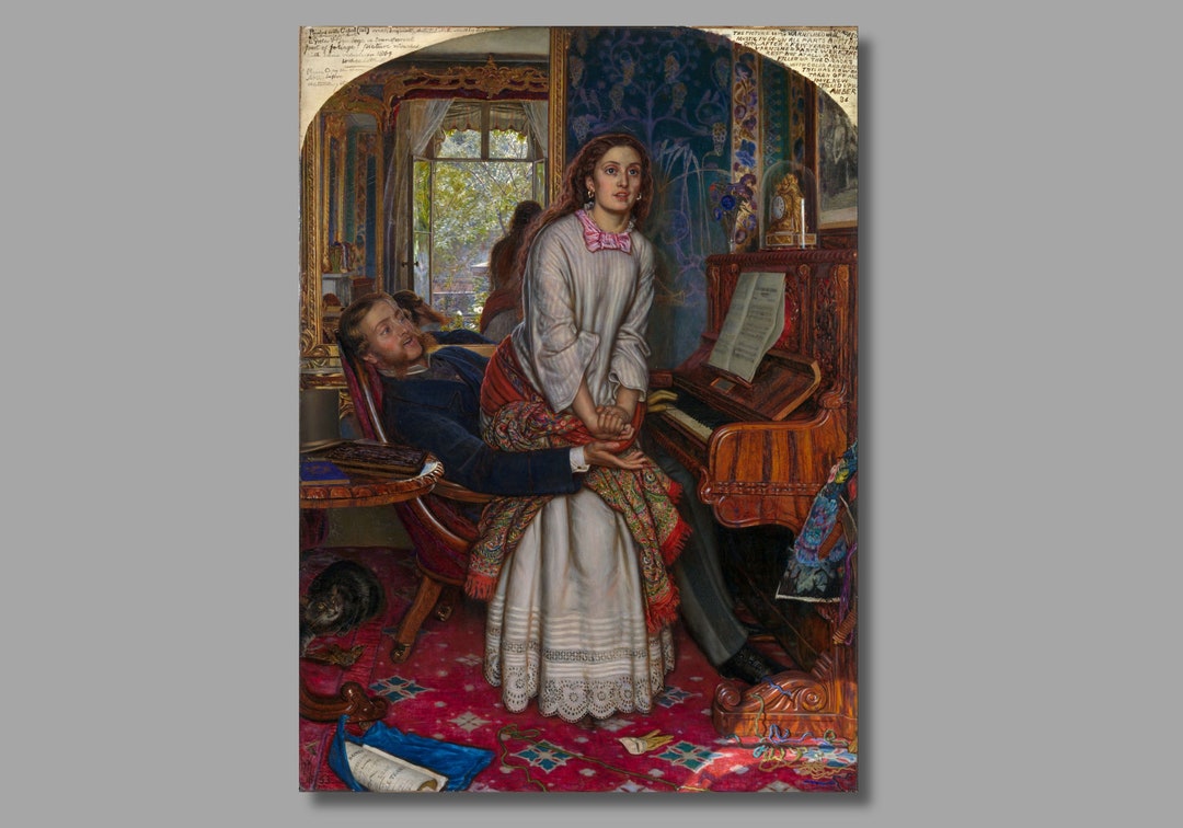 William Holman Hunt Canvas Print, the Awakening Conscience, Pre ...