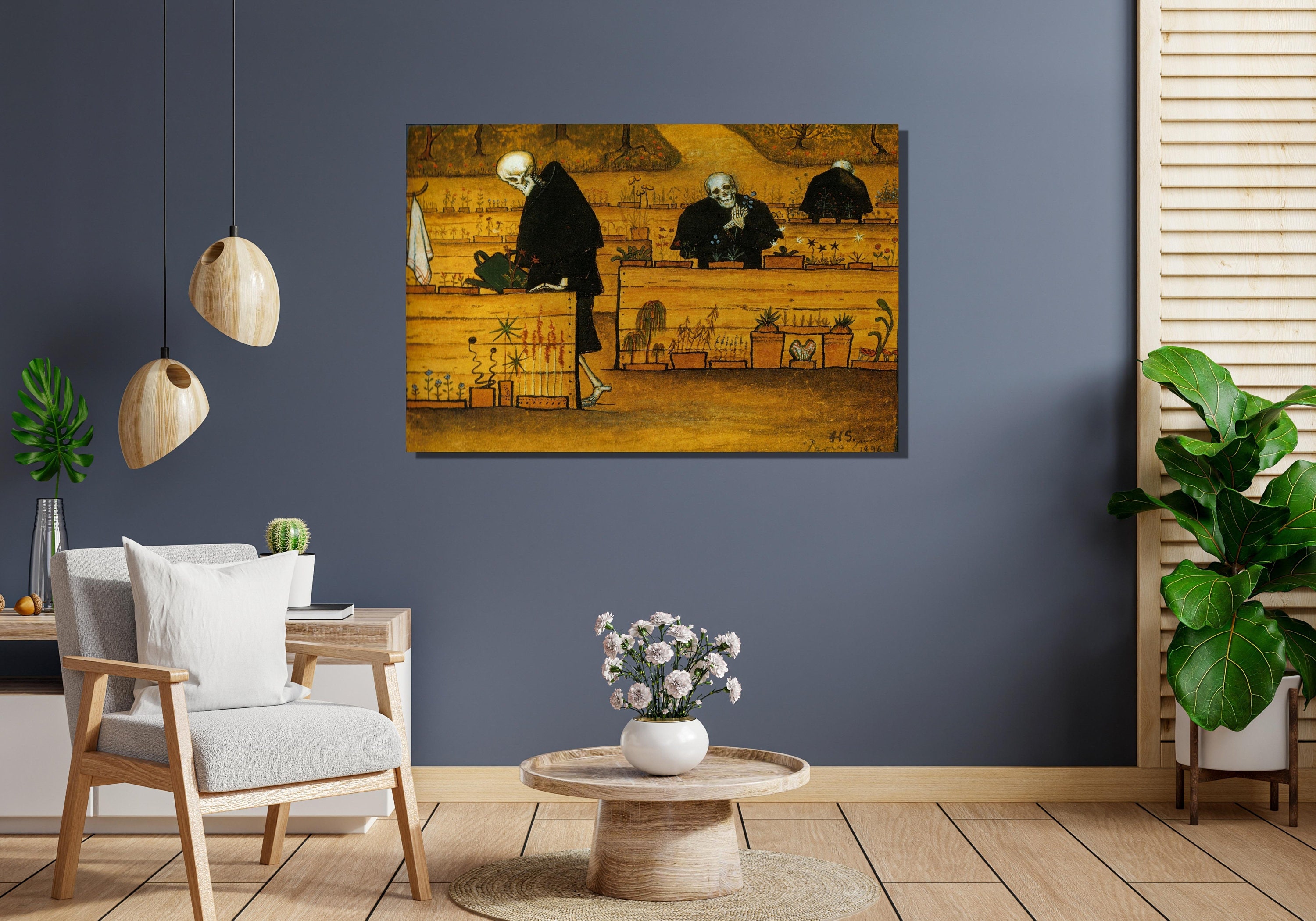 Hugo Simberg the Garden of Death Art Print, Hugo Simberg Canvas Wall ...