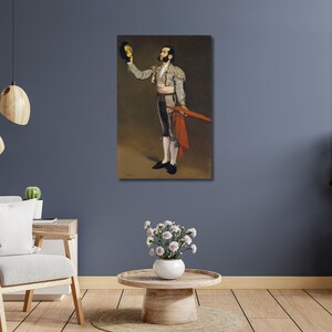 Edouard Manet A Matador Art Print, Canvas Print, Edouard Manet Canvas ...