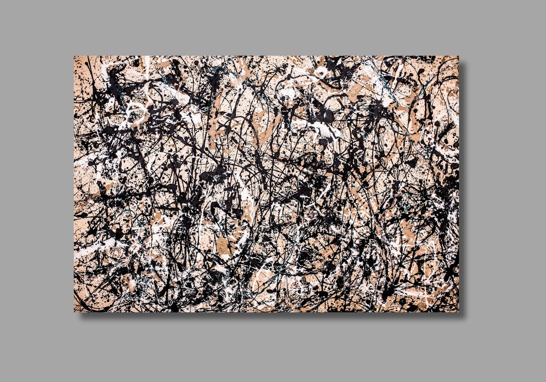 Jackson Pollock Autumn Rhythm Art Print, Jackson Pollock Canvas Wall ...