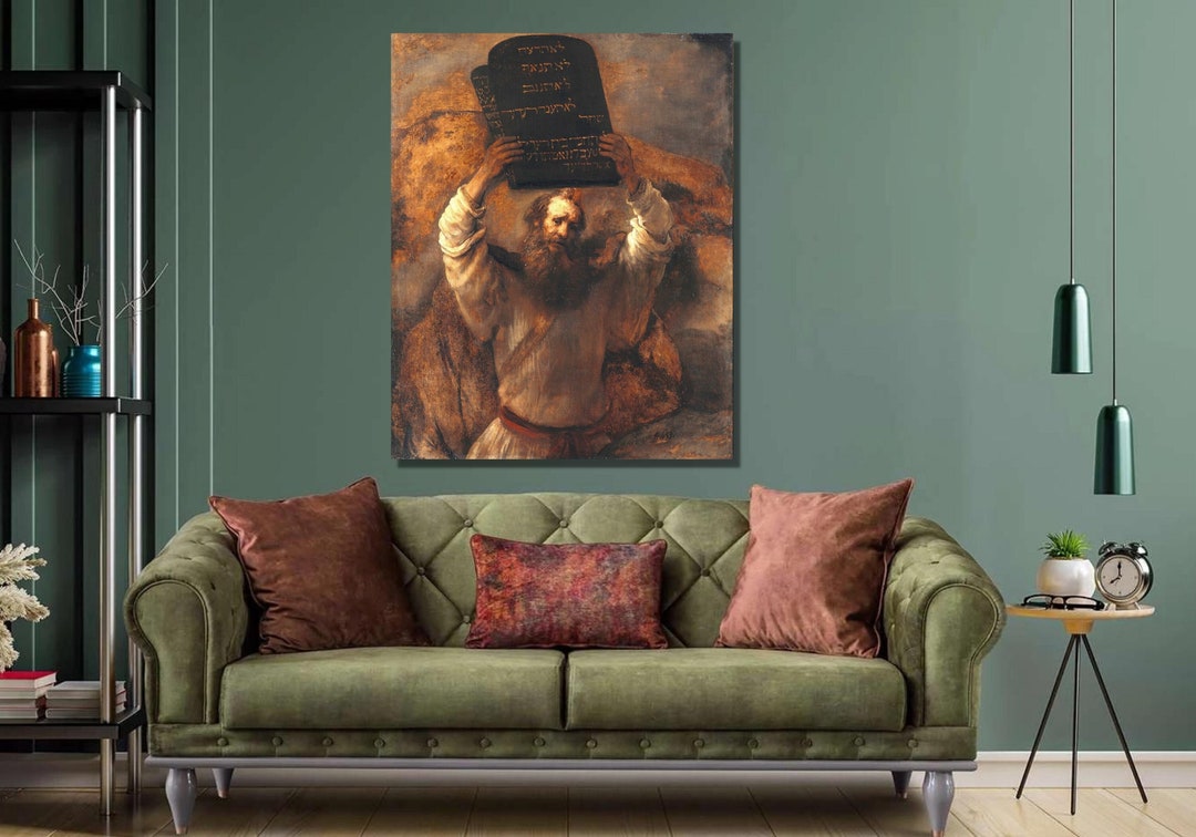 Rembrandt Moses With the Ten Commandments Art Print,rembrandt Van Rijn ...