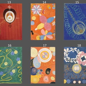 Set of 3 Hilma Af Klint Canvas Wall Art,hilma Af Klint Artwork,create ...