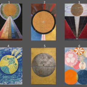 Set of 2 Hilma Af Klint Canvas Wall Art,hilma Af Klint Artwork,create ...