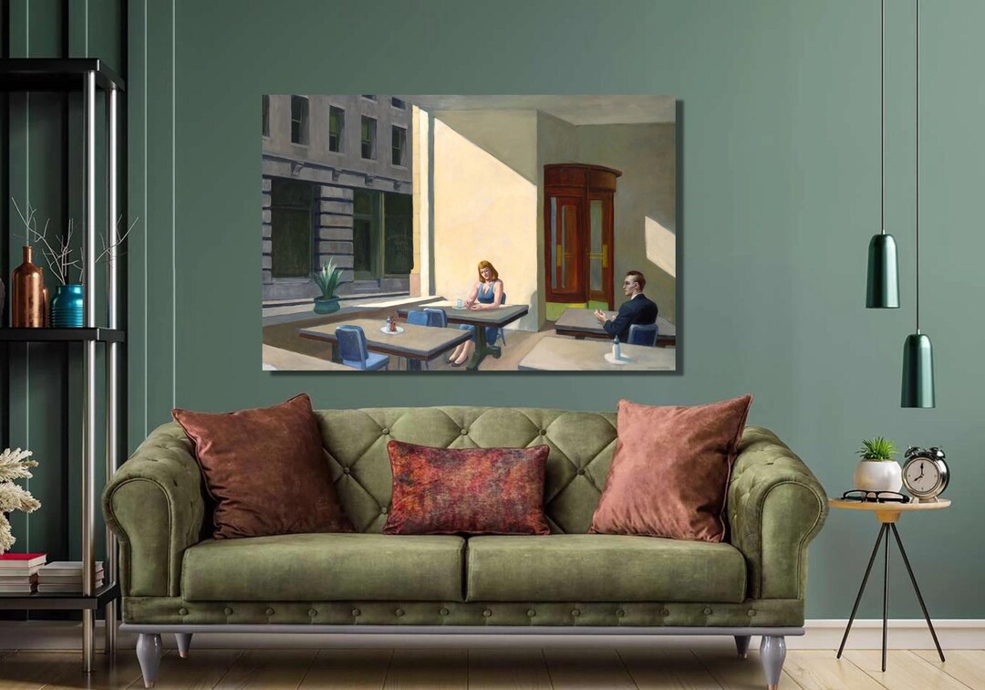 Edward Hopper Sunlight in a Cafeteria Art Print,edward Hopper Canvas ...