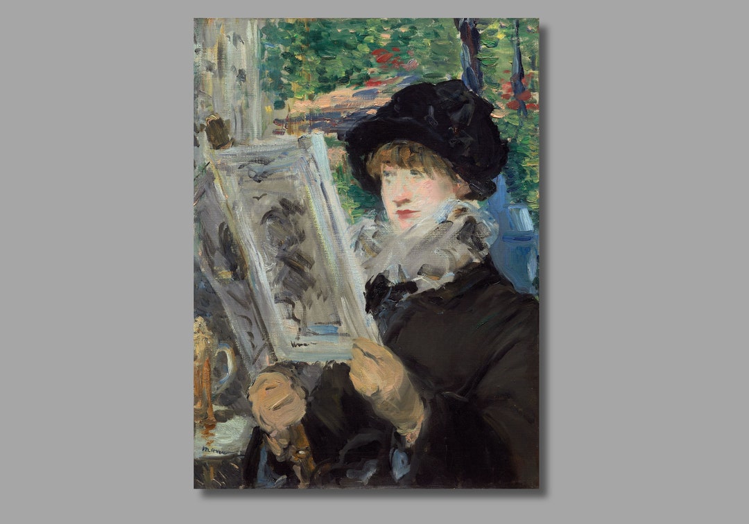 Edouard Manet Woman Reading Art Print, Canvas Print, Edouard Manet ...