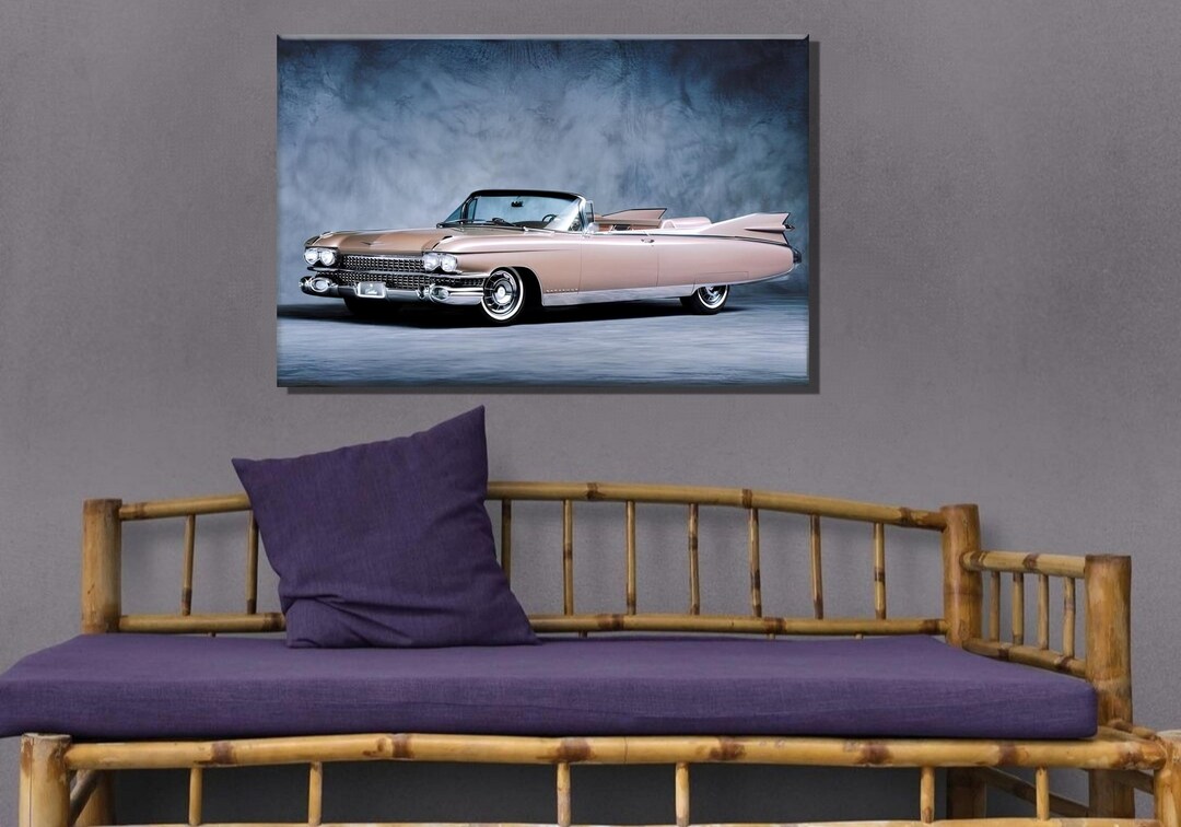 Cadillac Canvas Painting,classic Car Canvas Wall Art,car Poster ...