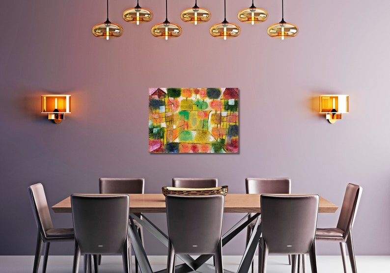 Paul Klee Tree and Architecture–rhythms Art Print, Paul Klee Canvas ...