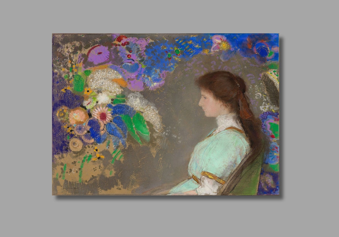 Odilon Redon Violette Heymann Art Print, Canvas Print, Odilon Redon ...
