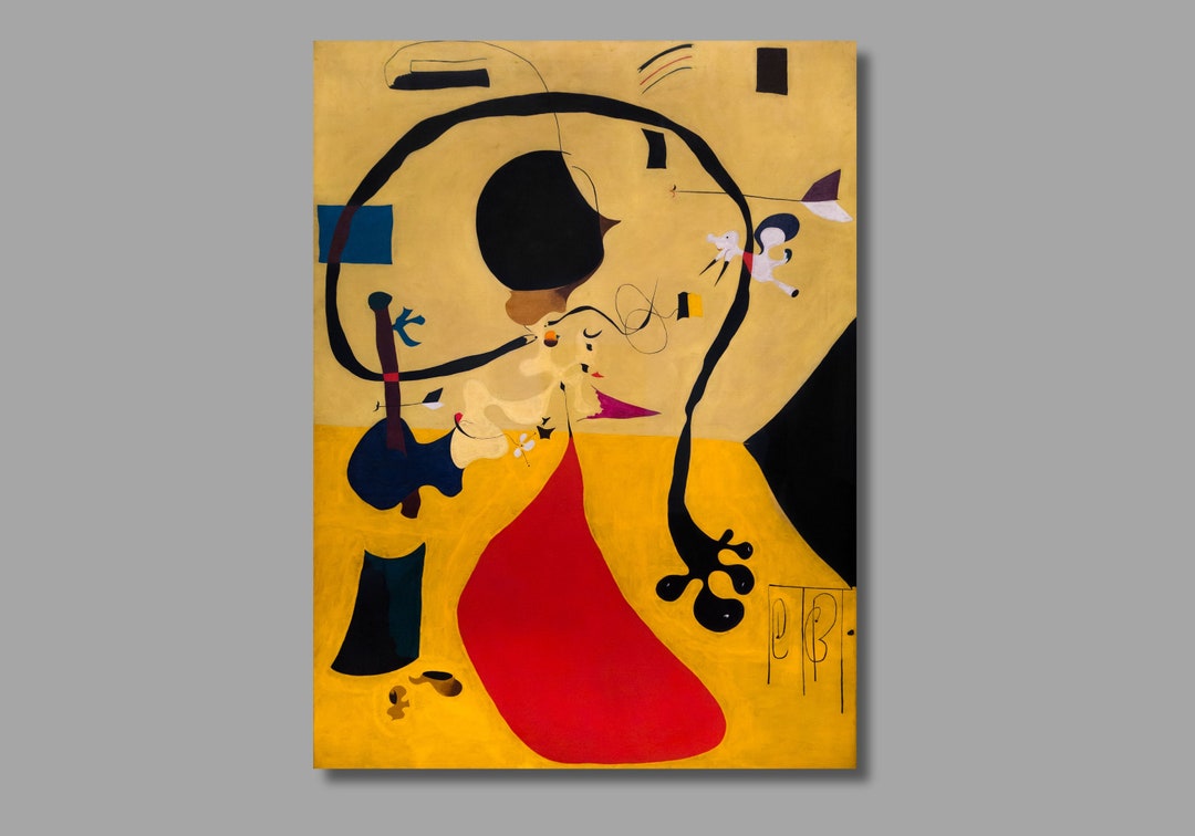 Joan Miro Dutch Interior III Art Print, Joan Miró Canvas Wall Art ...