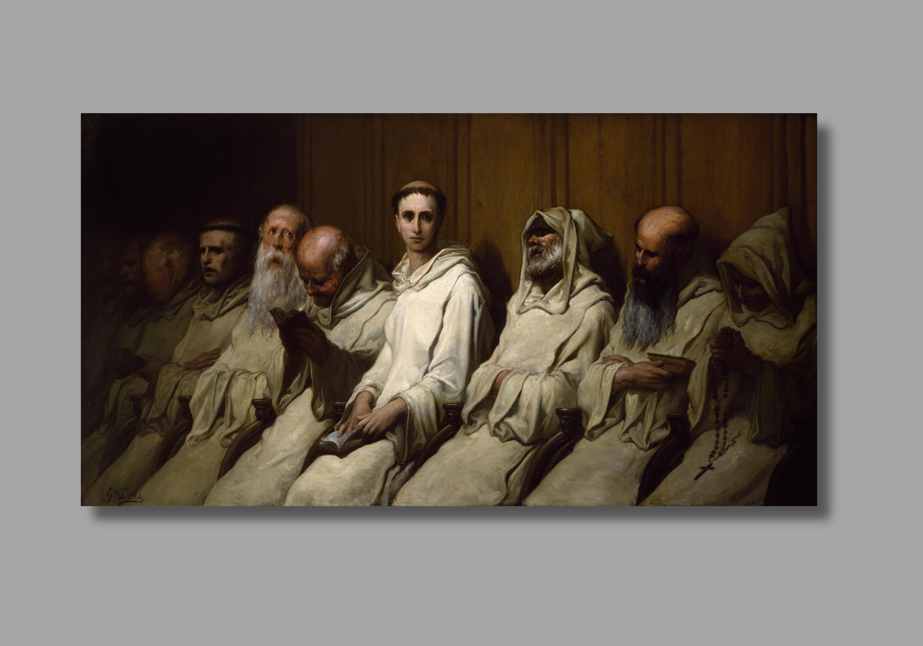 Gustave Dore the Neophyte first Experience of the Monastery Art Print ...