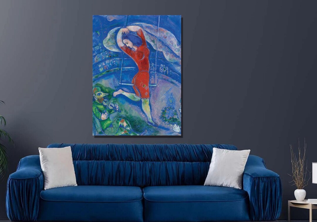 Marc Chagall the Acrobat or the Trapeze Art Print,marc Chagall Canvas ...