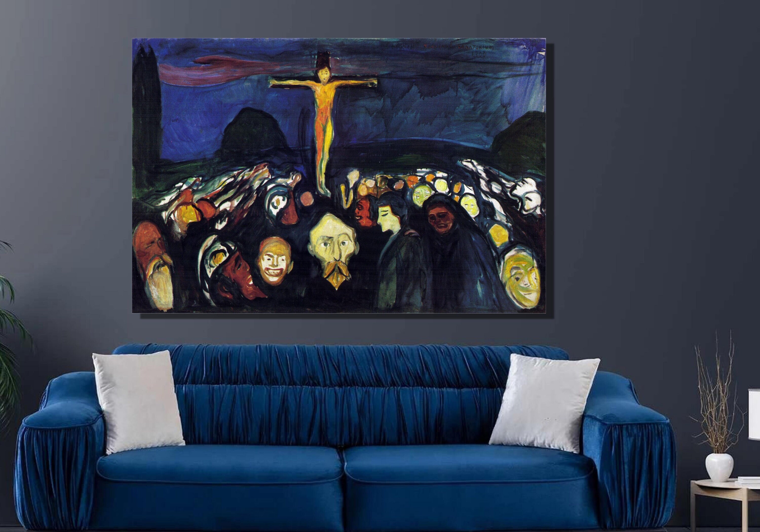 Edvard Munch Golgotha Art Print, Edvard Munch Canvas Wall Art, Expressionism Art, Canvas Poster ...