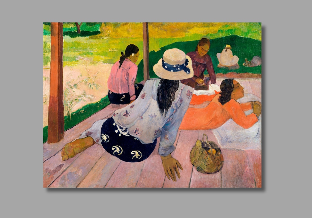Paul Gauguin the Siesta Art Print, Paul Gauguin Canvas Wall Art ...