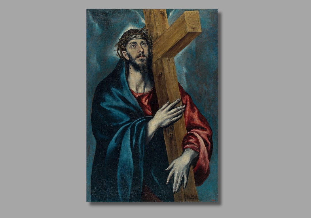 El Greco Jesus Christ Carrying the Cross Canvas Painting, Christian ...