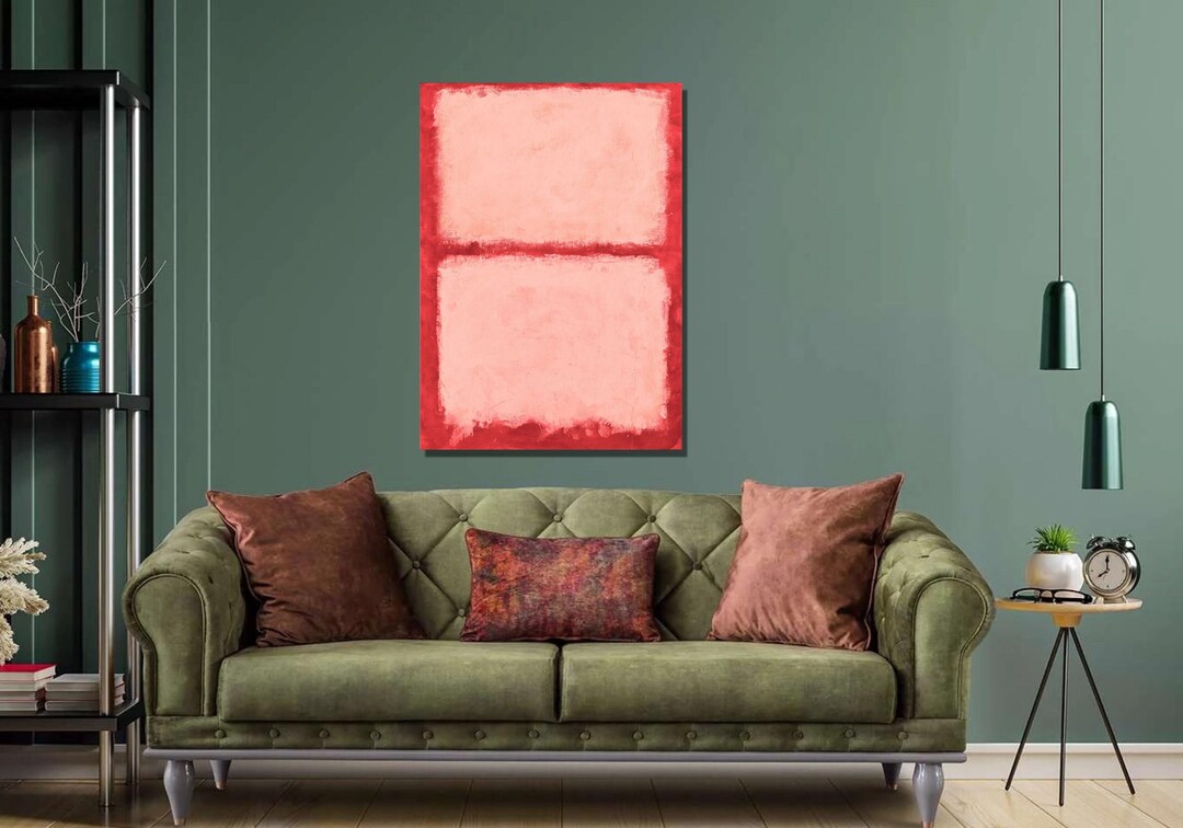 Mark Rothko Untitled Pink and Red Art Print,canvas Wall Art,rothko Art ...