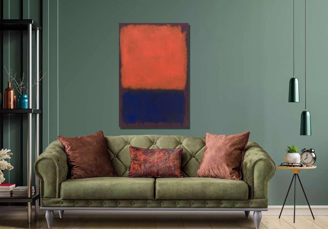 Mark Rothko No 14 1960 Red and Blue Art Print, Canvas Wall Art,rothko ...