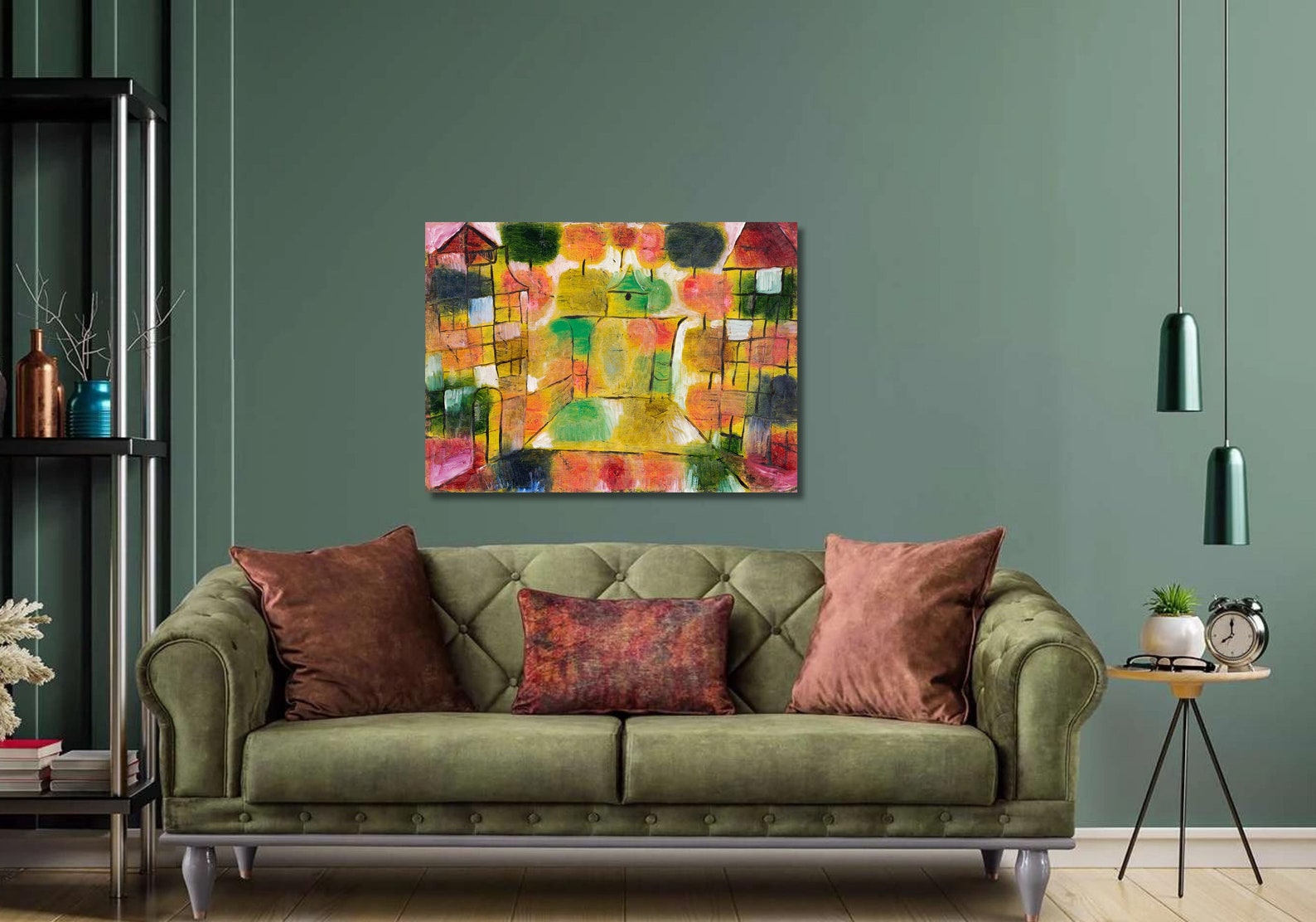 Paul Klee Tree and Architecturerhythms Art Print, Paul Klee Canvas Wall ...