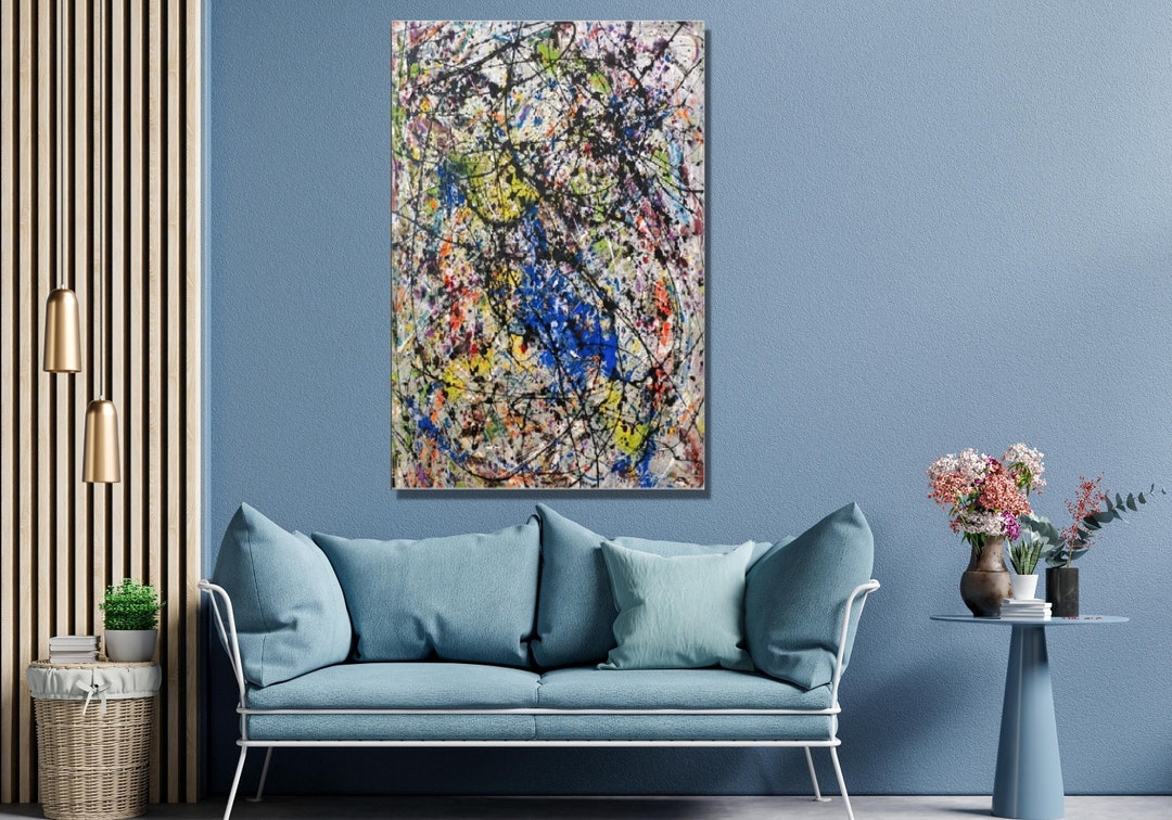 Jackson Pollock Reflection of the Big Dipper Art Print, Canvas Wall Art ...