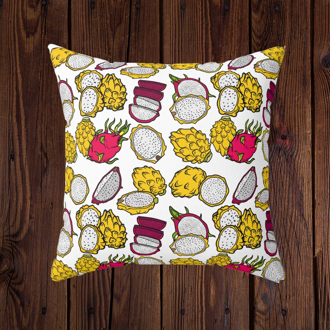 Mixed Dragon Fruit Pillow Design Peeled Fruit Vibrant Color - Etsy
