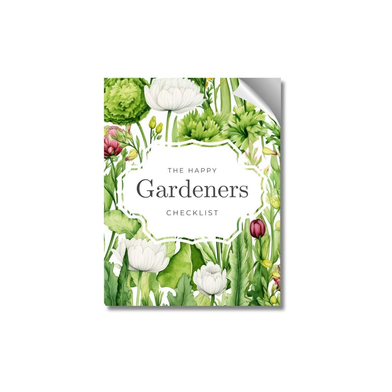 Gardening Checklist, Gardening Planner, the Happy Gardeners Checklist ...