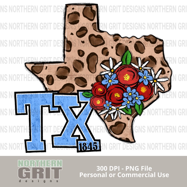 State of Texas Png, Floral, Patriotic, Leopard Texas Png, Red White ...