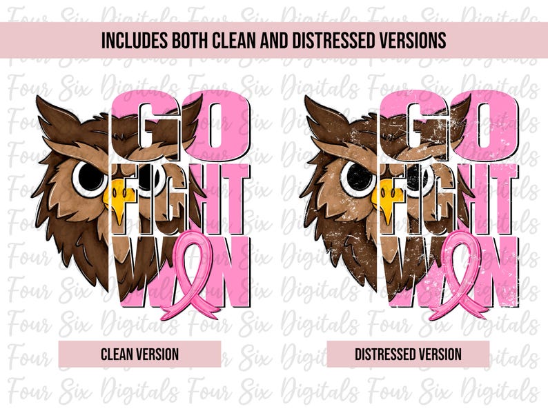 Go Fight Win Owls Png, Breast Cancer Awareness, Owls Mascot, Pink Out ...