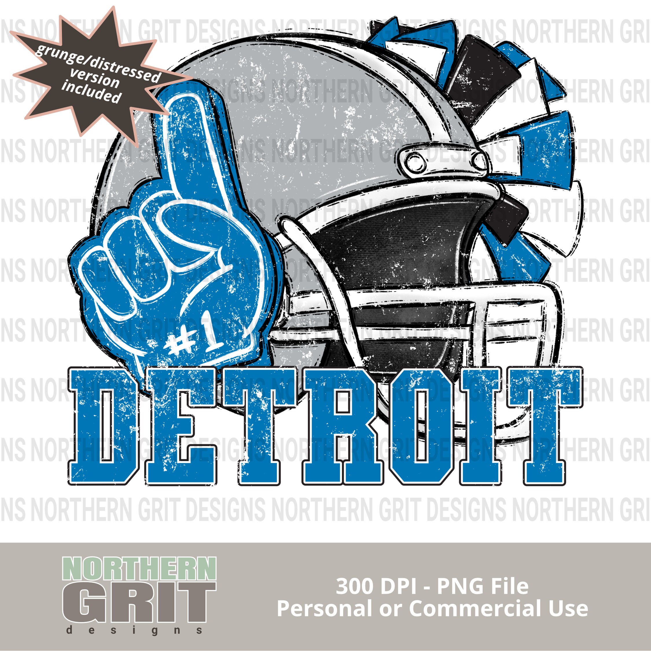 Detroit Football Fan Png, Football Fan DTF Design, Detroit Football Png ...