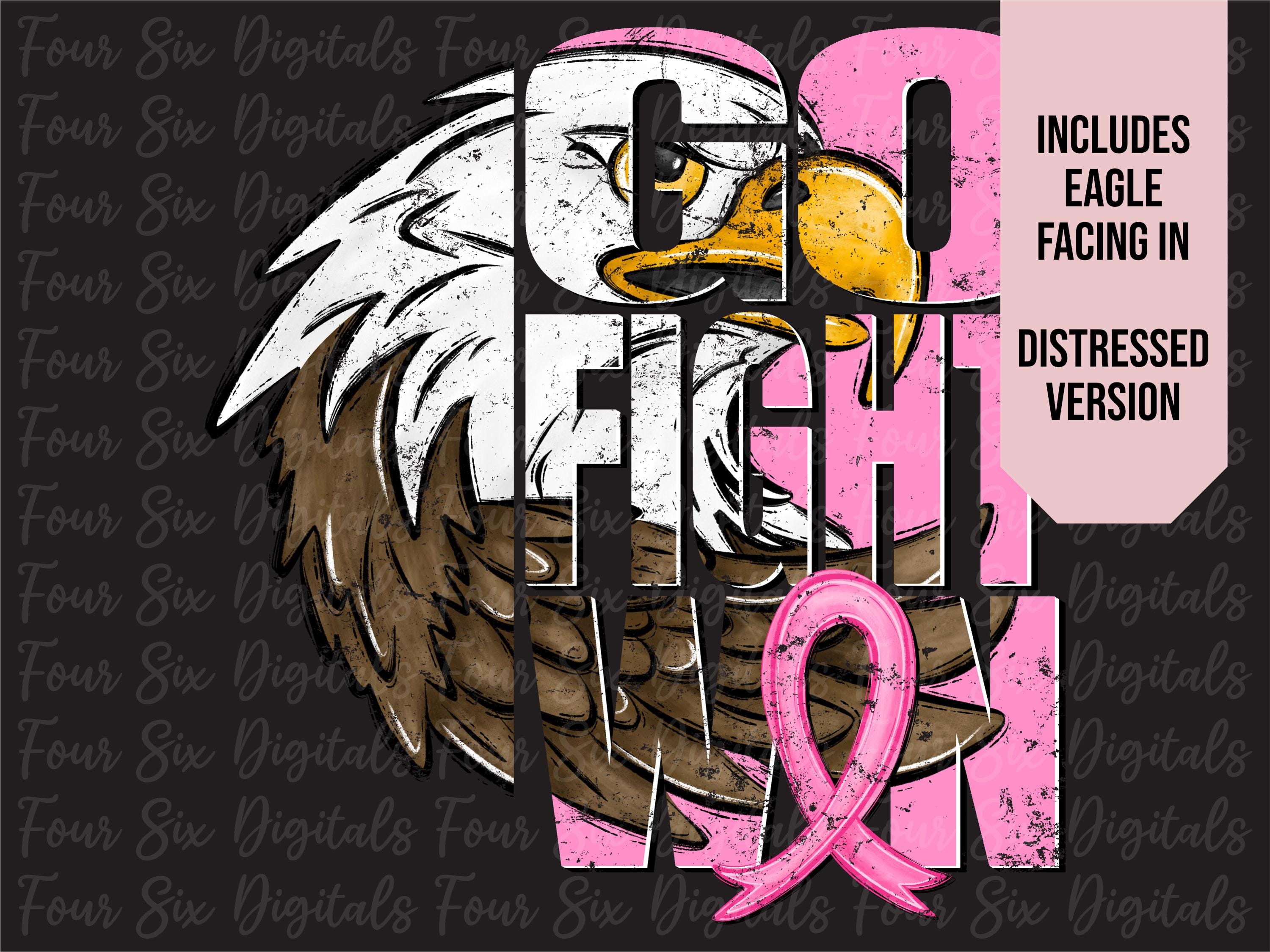 Go Fight Win Eagles Png, Breast Cancer Awareness, Eagles Mascot, Pink ...