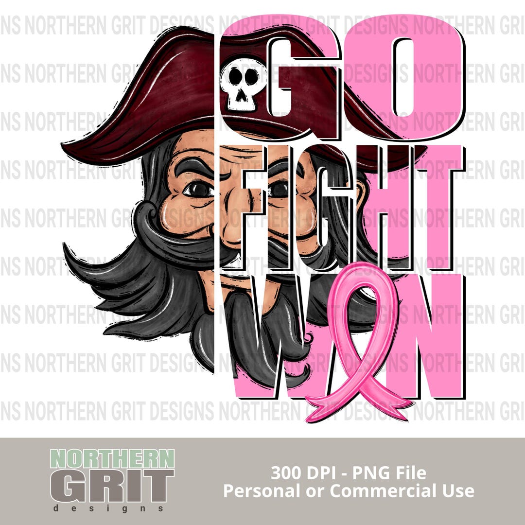 Go Fight Win Pirates Png, Breast Cancer Awareness, Pirates Mascot, Pink ...