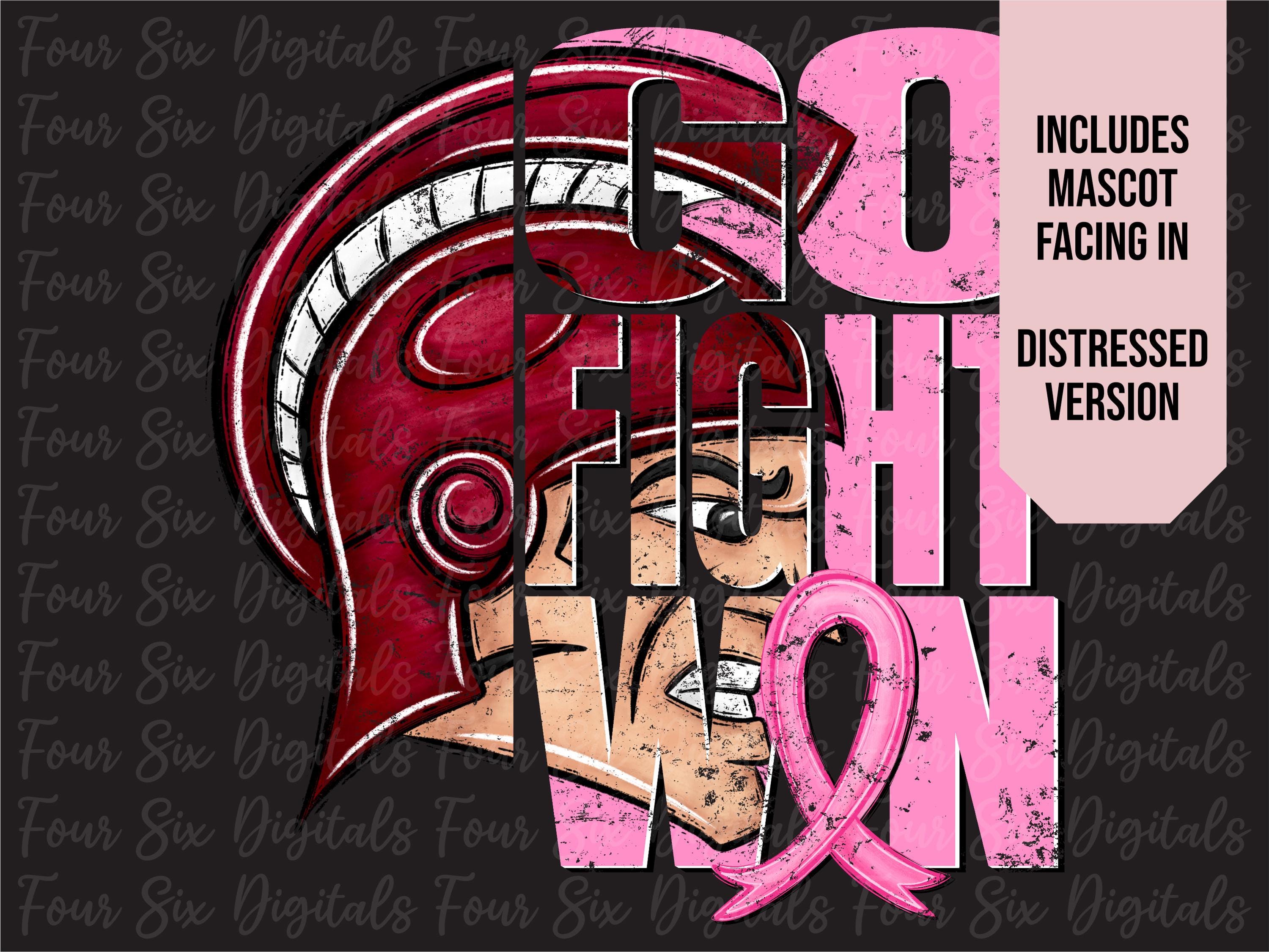 Go Fight Win Trojans Png, Breast Cancer Awareness, Trojans Mascot, Pink ...
