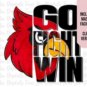 Go Fight Win Cardinals Png, Cardinals Png, School Spirit, Cardinals ...