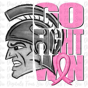 Go Fight Win Trojans Png, Breast Cancer Awareness, Trojans Mascot, Pink ...