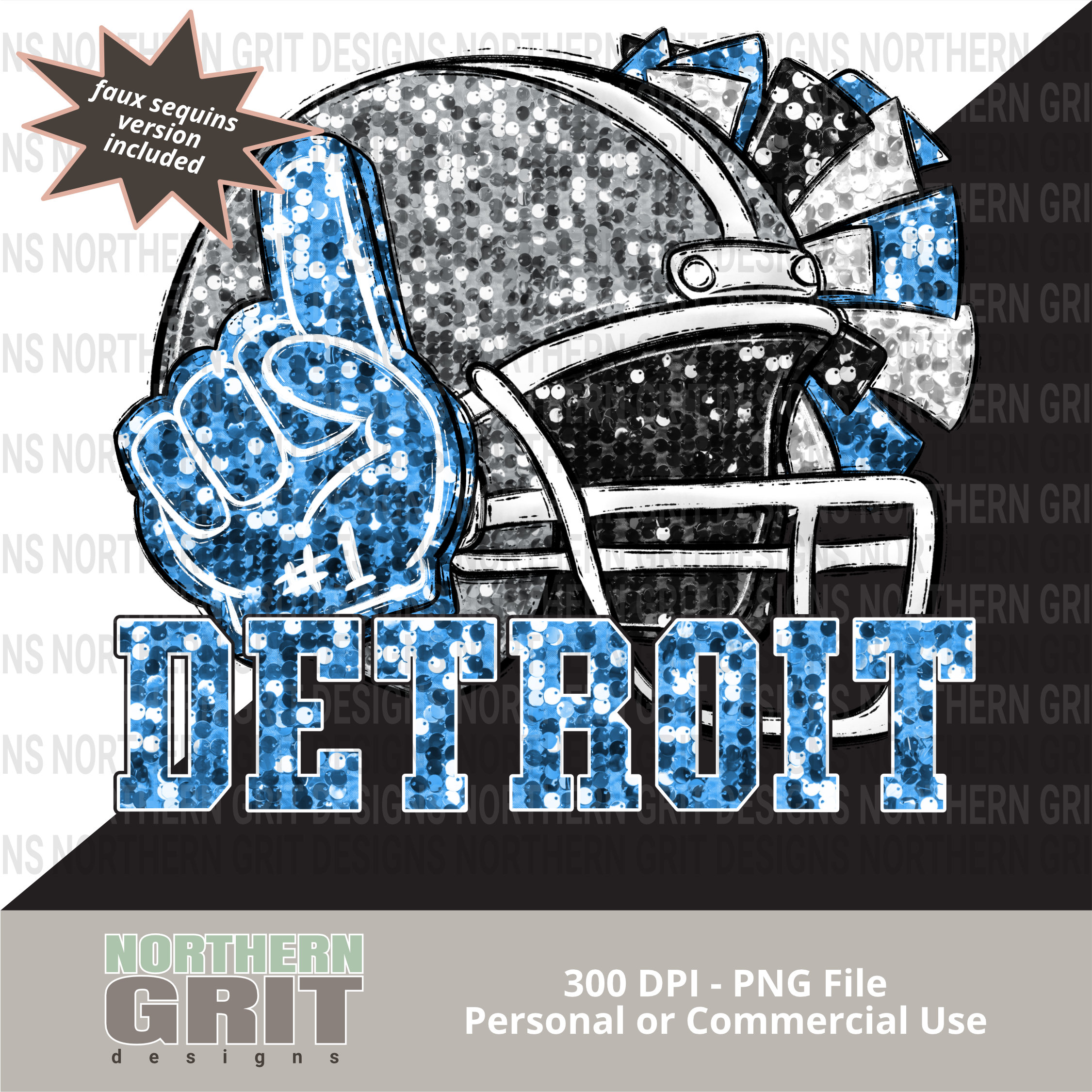 Detroit Football Fan Png, Football Fan DTF Design, Detroit Football Png ...