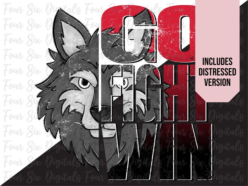 Go Fight Win Wolves Png, Wolves Png, School Spirit, Wolves Mascot ...