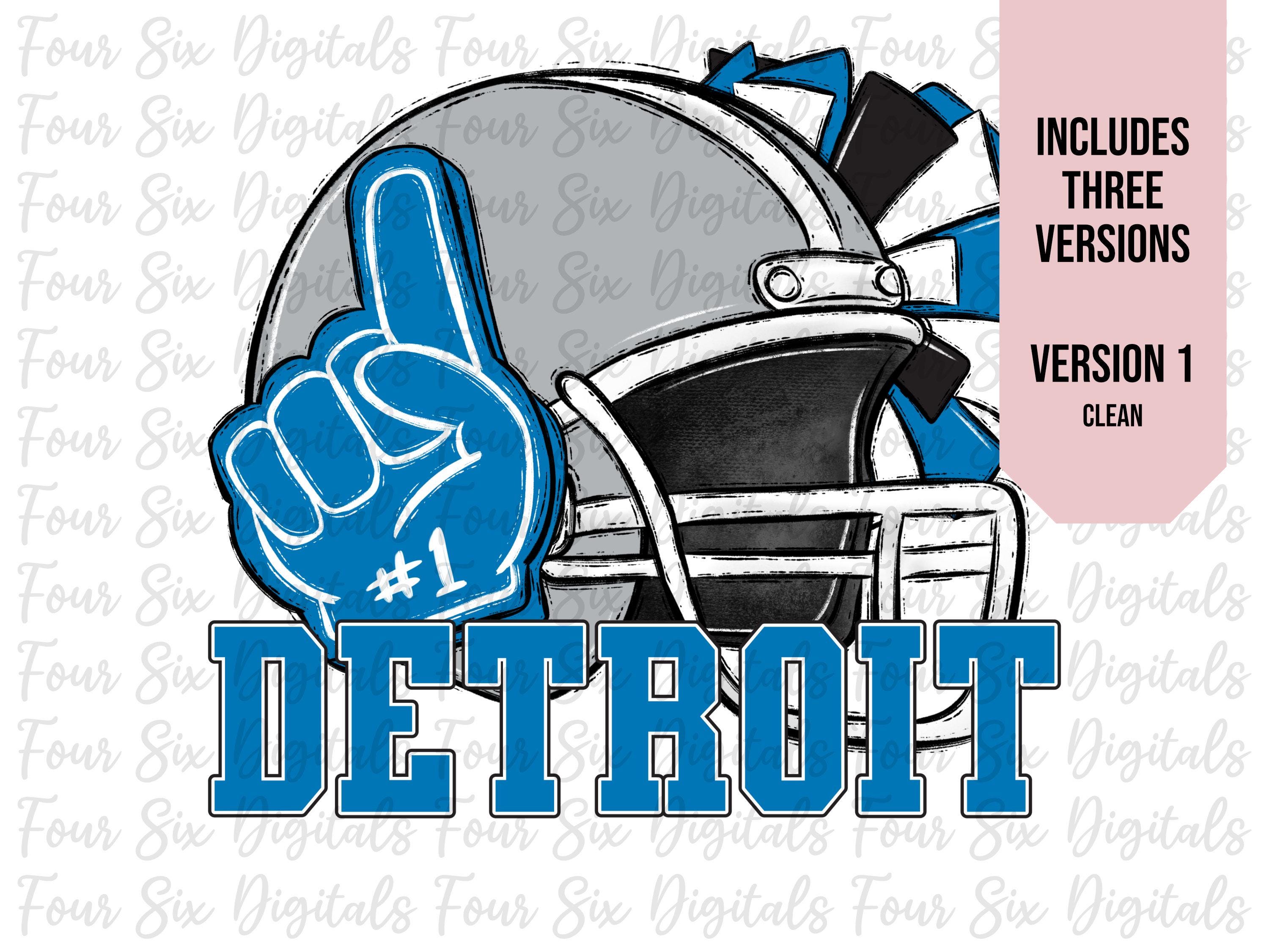 Detroit Football Fan Png, Football Fan DTF Design, Detroit Football Png ...