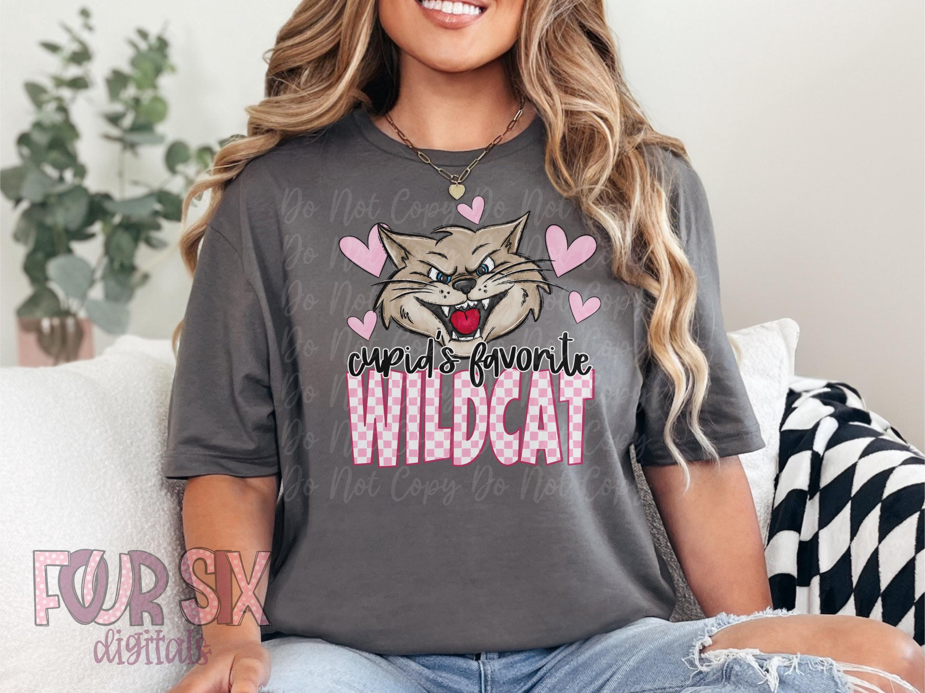 Wildcat Valentine Png, Go Fight Win Wildcat, V-day Wildcat Mascot ...