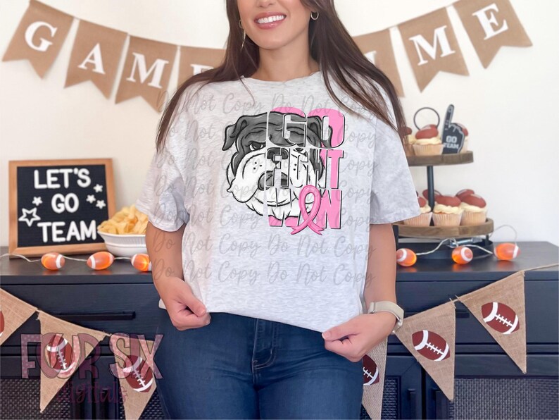 Go Fight Win Bulldogs Png, Breast Cancer Awareness, Bulldogs Mascot ...