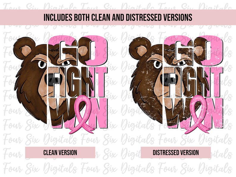 Go Fight Win Bears Png, Breast Cancer Awareness, Bears Mascot, Pink Out ...
