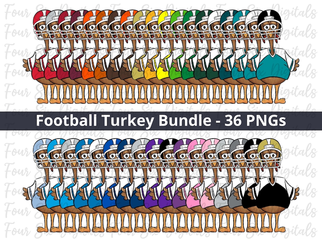 Football Turkey PNG Bundle, Football Turkey Clipart Bundle ...